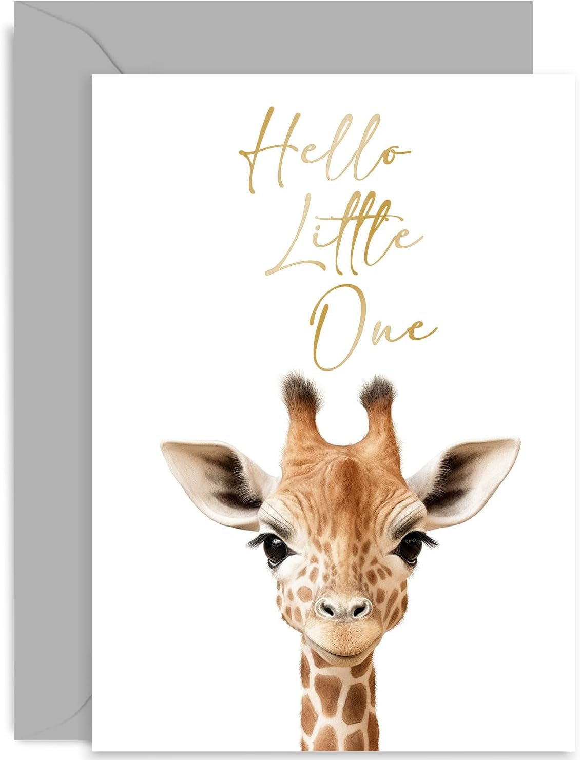 Amazon.com : Old English Co. Hello Little One New Baby Card for Boy or ...