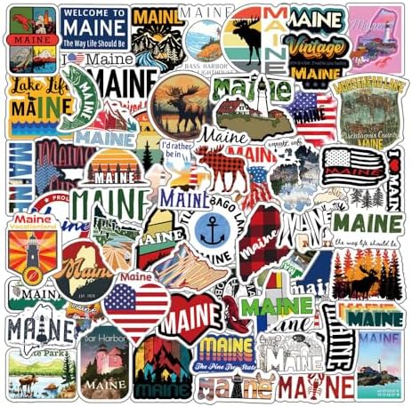 Amazon.com: 62pcs Maine Cartoon Scenic Area Indian Stickers for Laptops ...