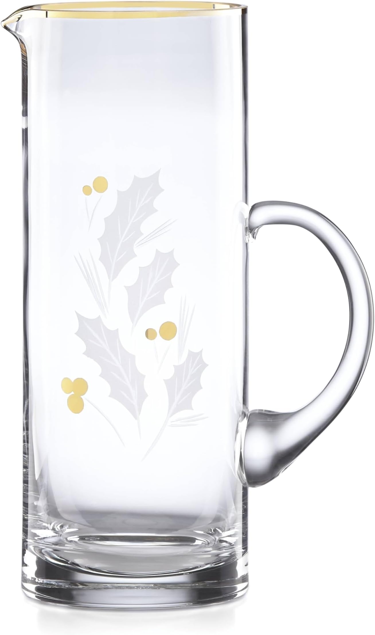 Amazon.com: Mud Pie Santa Glass Pitcher; pitcher 60 oz | stirrer 10 1/2 ...