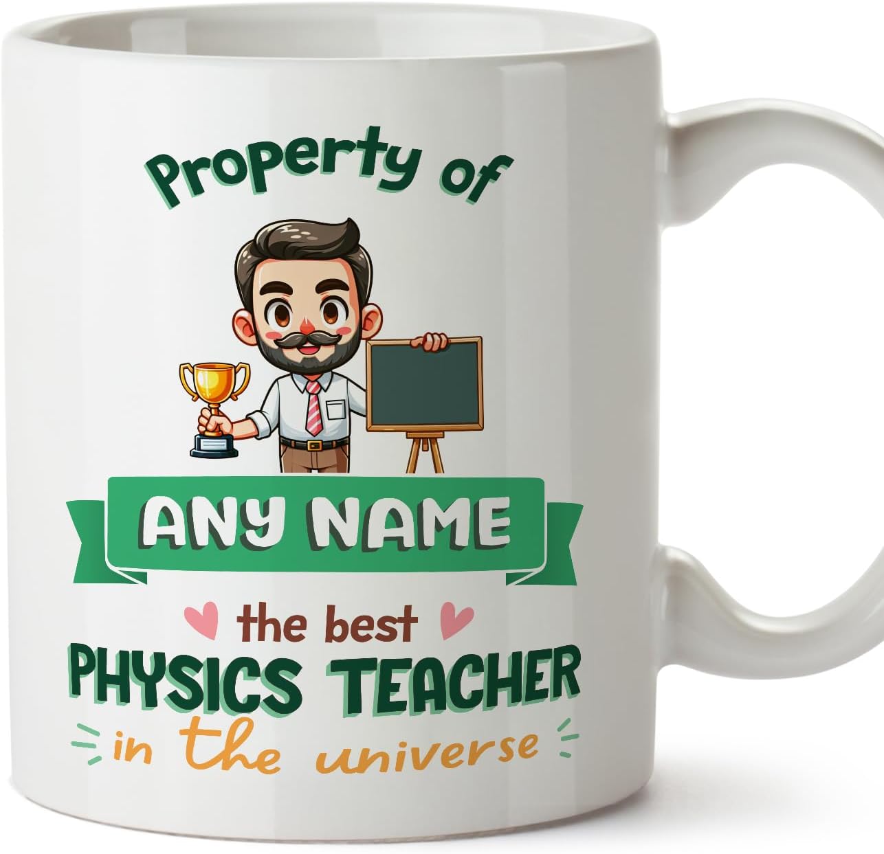 MUGFFINS Personalised Mug for Physics Teacher Man - in English ...