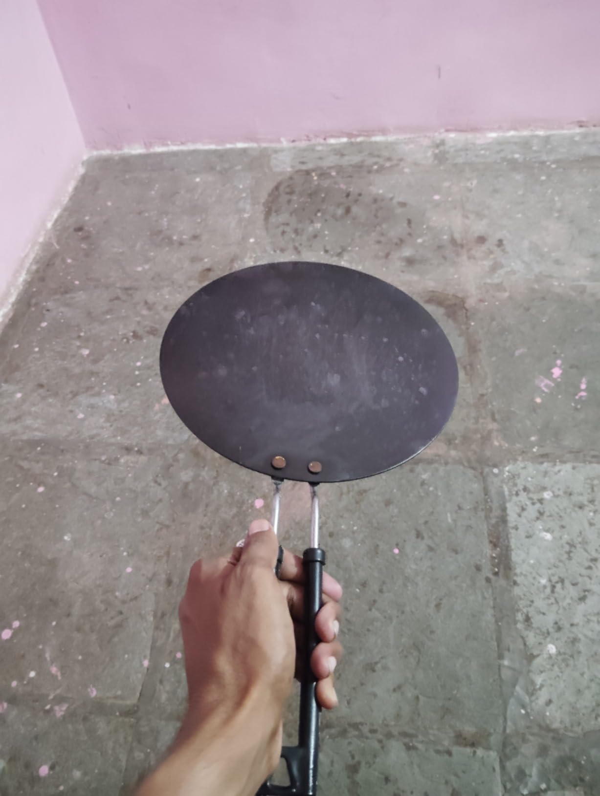 Buy Iron Flat Tawa for Roti Flat Iron Tawa Wider Base Cast (Stainless ...