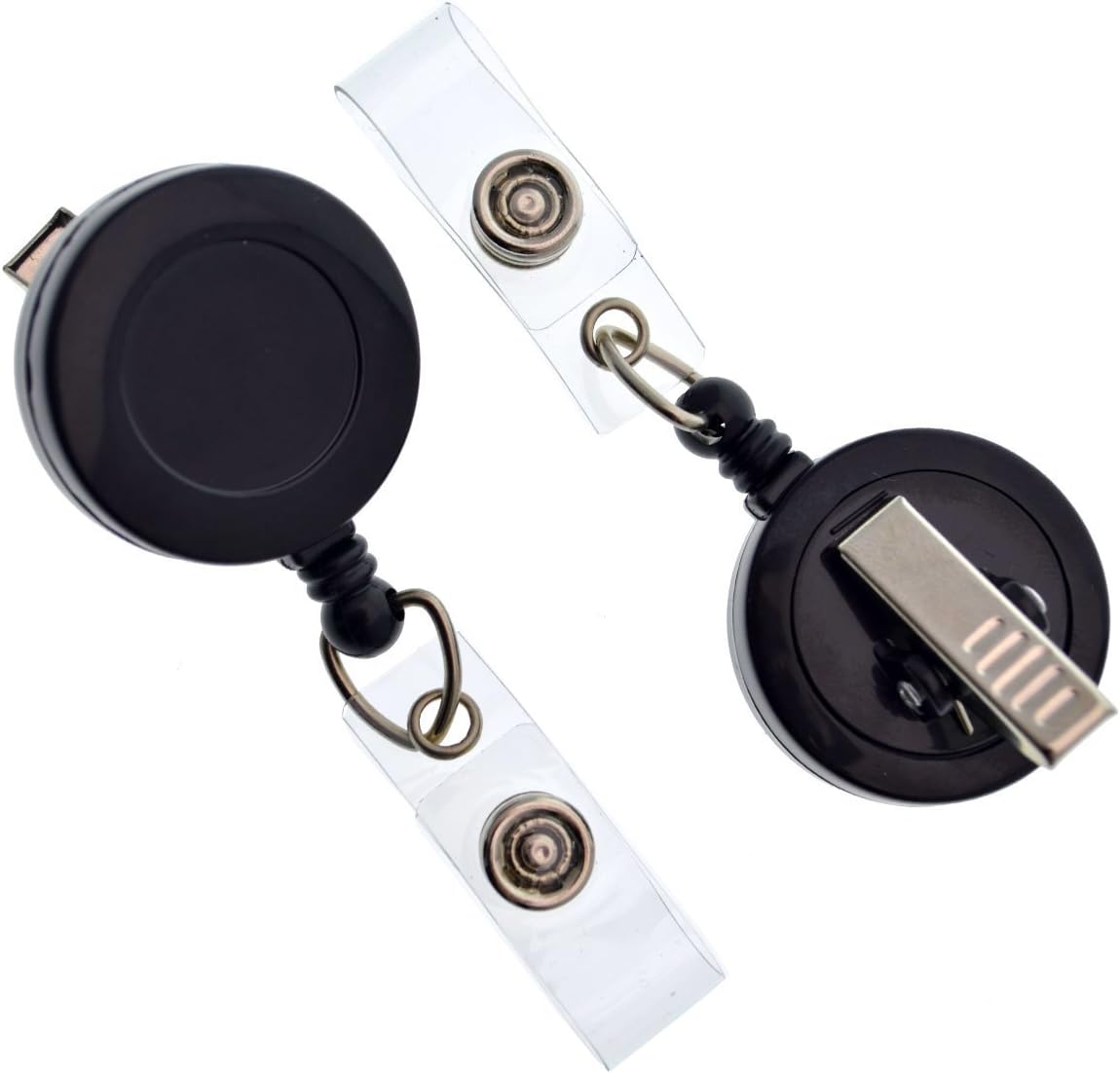 Amazon.com : 50 Pieces Retractable Badge Holder Reels with Swivel ...