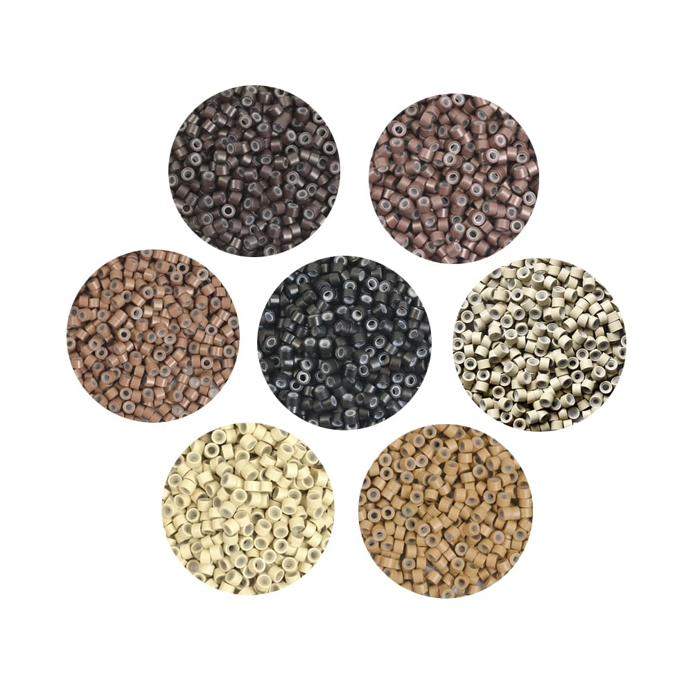 500pcs Micro Rings Silicone Lined 4.0mm Micro Rings Links Beads for ...