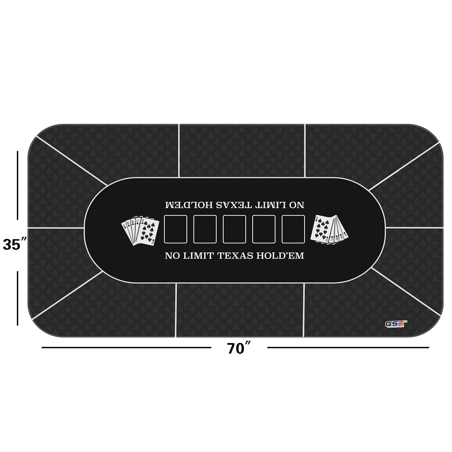 Snapklik.com : GSE 70 X 35 Professional Co Texas Holdem Poker Tabletop ...