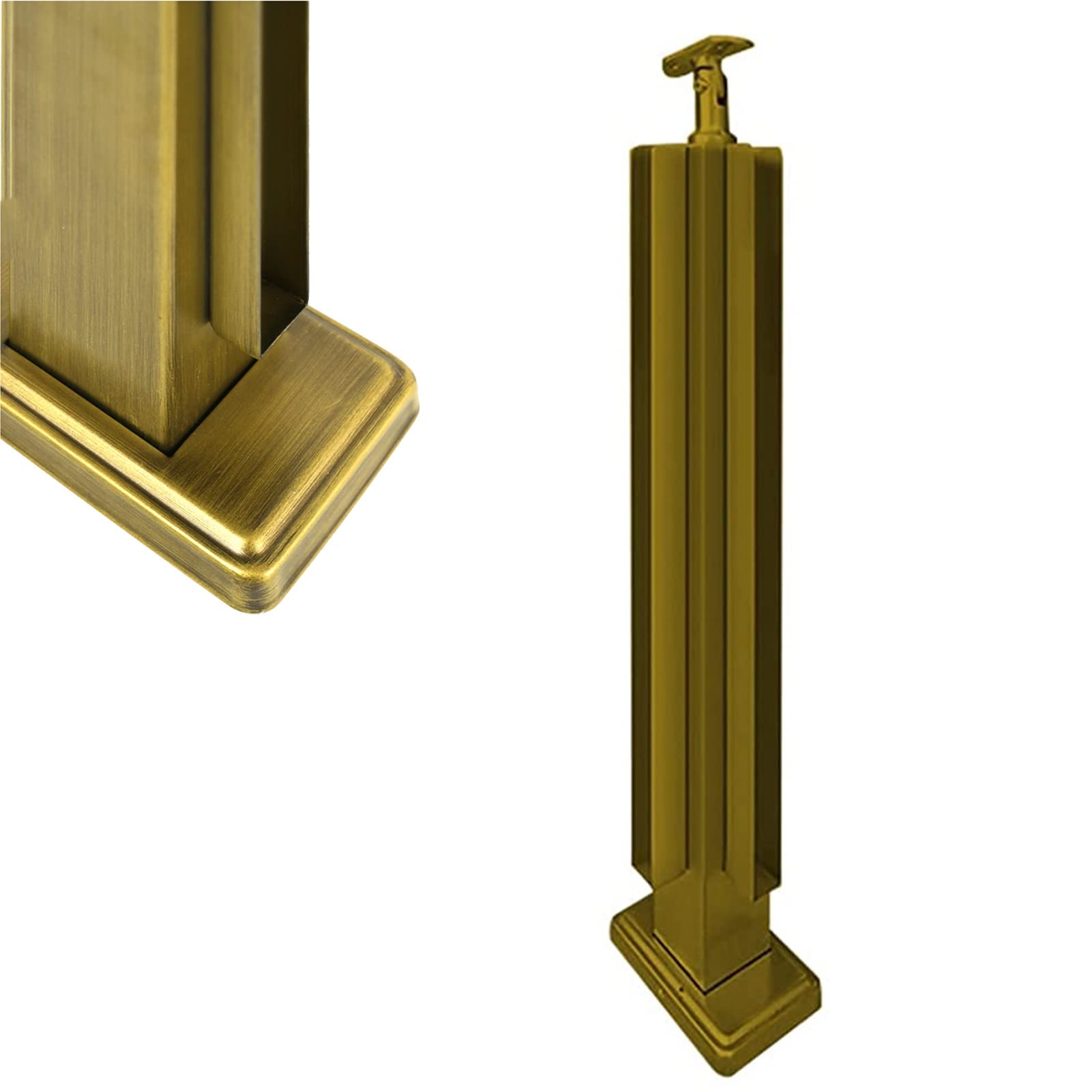 Buy Glass Railing Post Heavy Duty Baluster Divider Column, Outdoor Deck ...