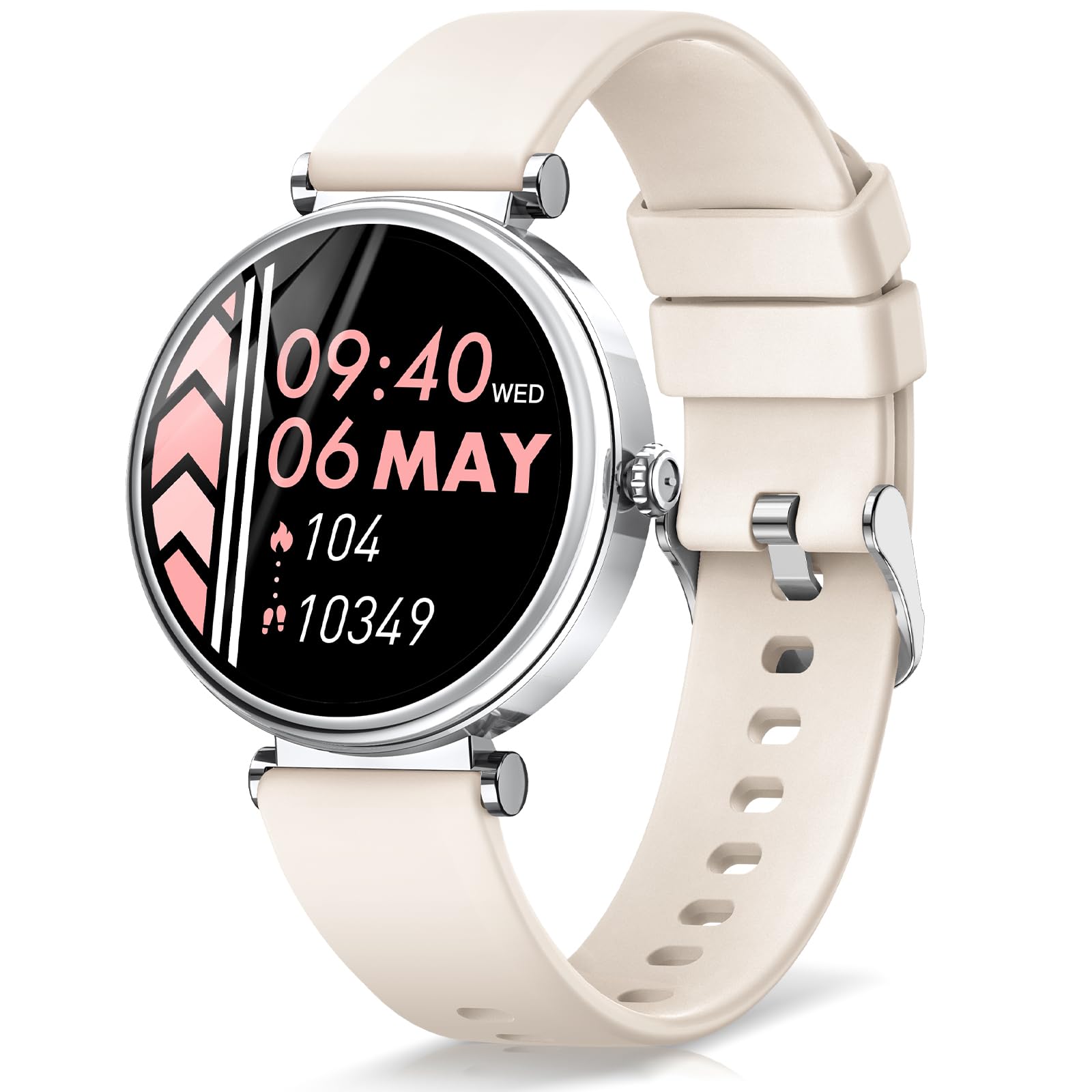 FOSMET G1 スマートウォッチ レディース 丸型 1.27インチ iPhone アンドロイド対応 Bluetooth5.3 通話機能 着信通知 おしゃれ Smart Watc Amazon | FOSMET G1スマートウォッチ レディース 1.27インチ 丸型