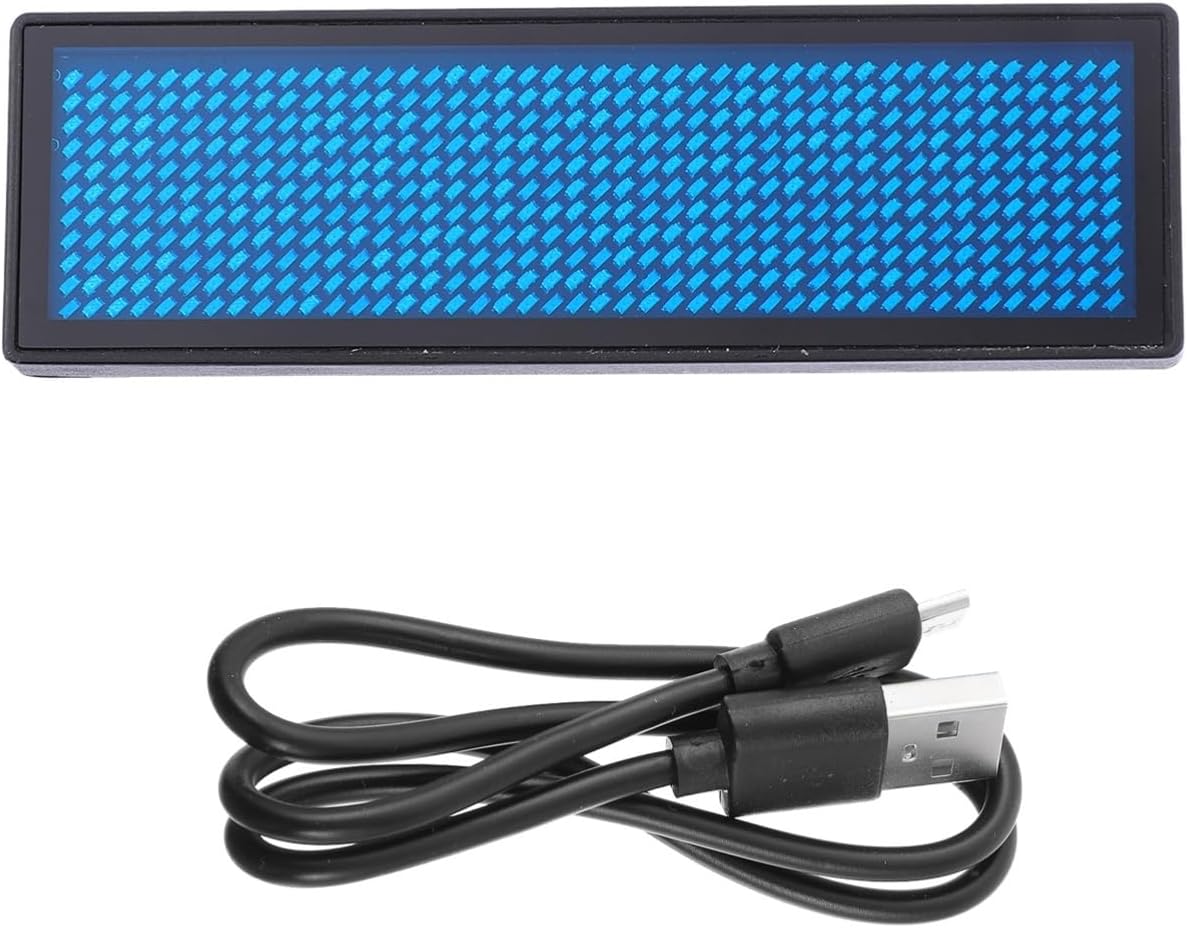 Amazon.com : Ciieeo Programmable Led Name Tag Scrollable Badge with ...