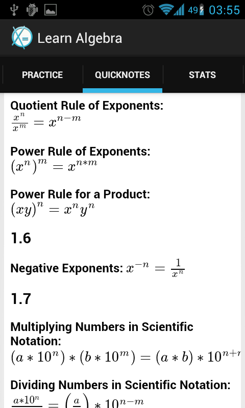 Learn Algebra - App on Amazon Appstore
