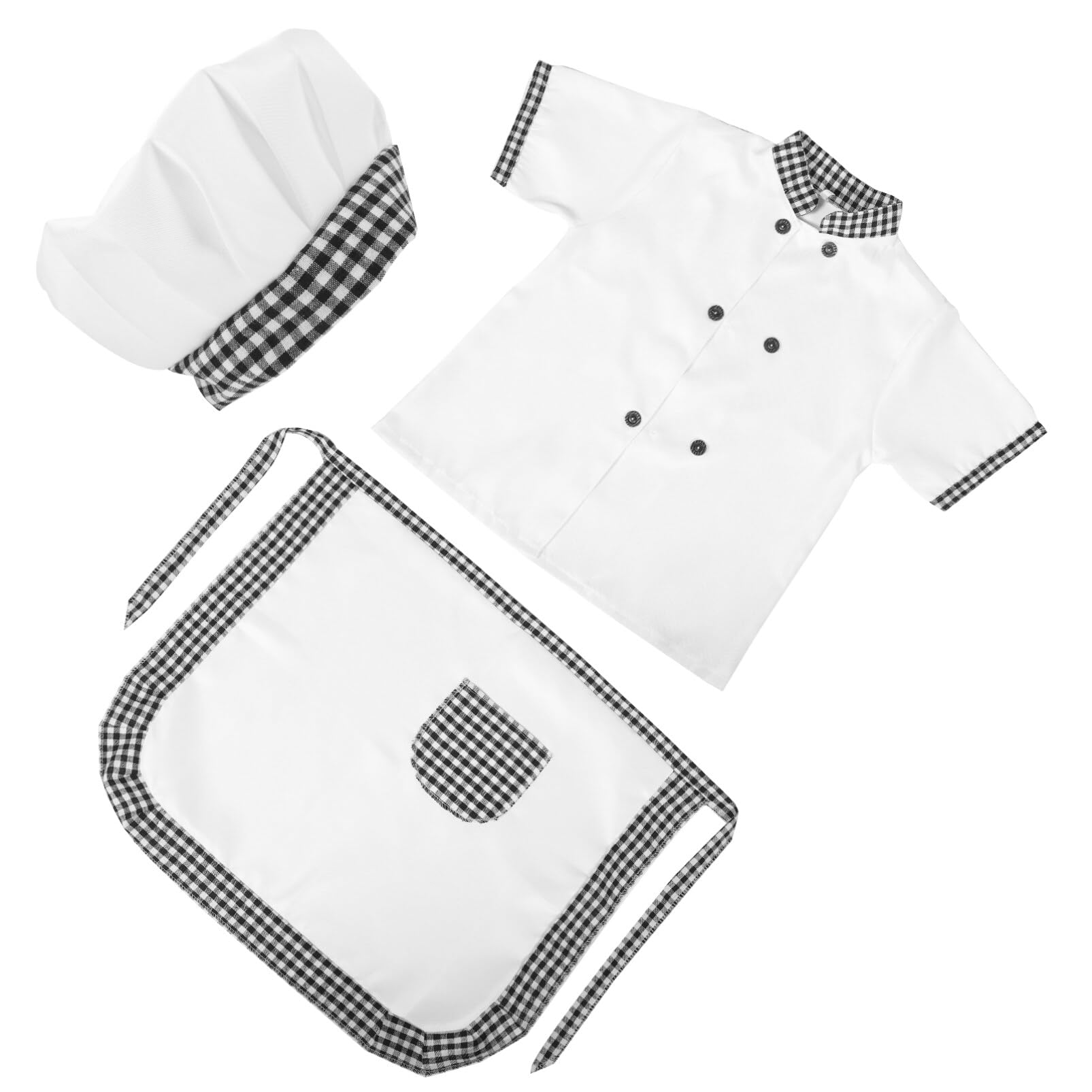STOBOK 1 Juego De Disfraz De Chef Para Niños Unisex Cocinero Chef ...