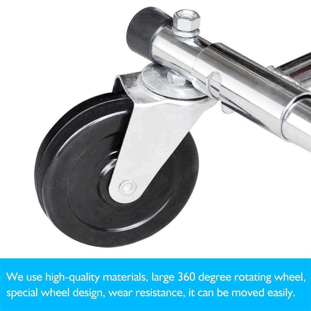 Buy Yaheetech Double Rail Portable Clothing Garment Rack on Wheels ...