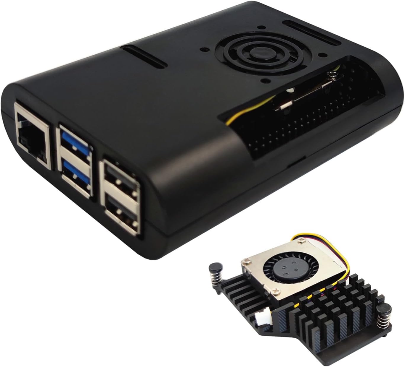Amazon.com: CanaKit Pi 5 Case for Raspberry Pi 5 with Active Cooler ...