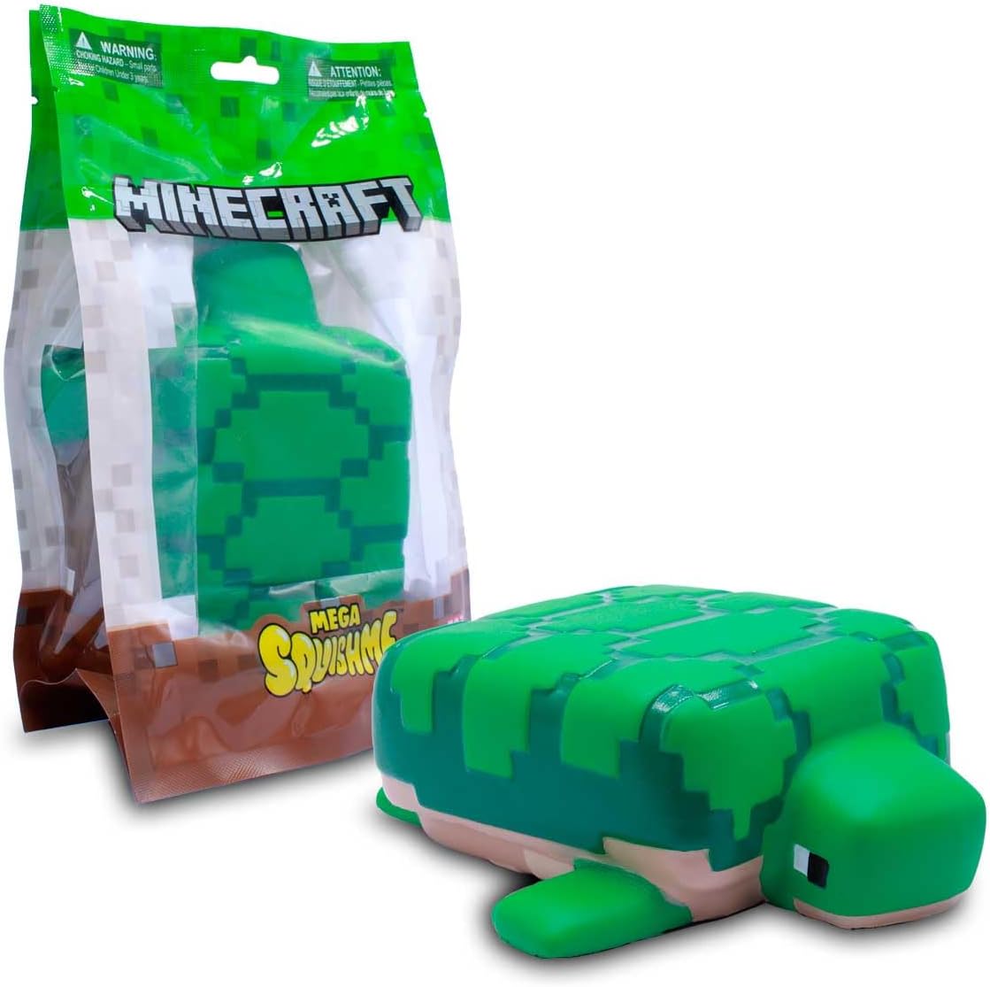 Amazon.com: Minecraft Mega Squishme Series 4 (Turtle) : Toys & Games