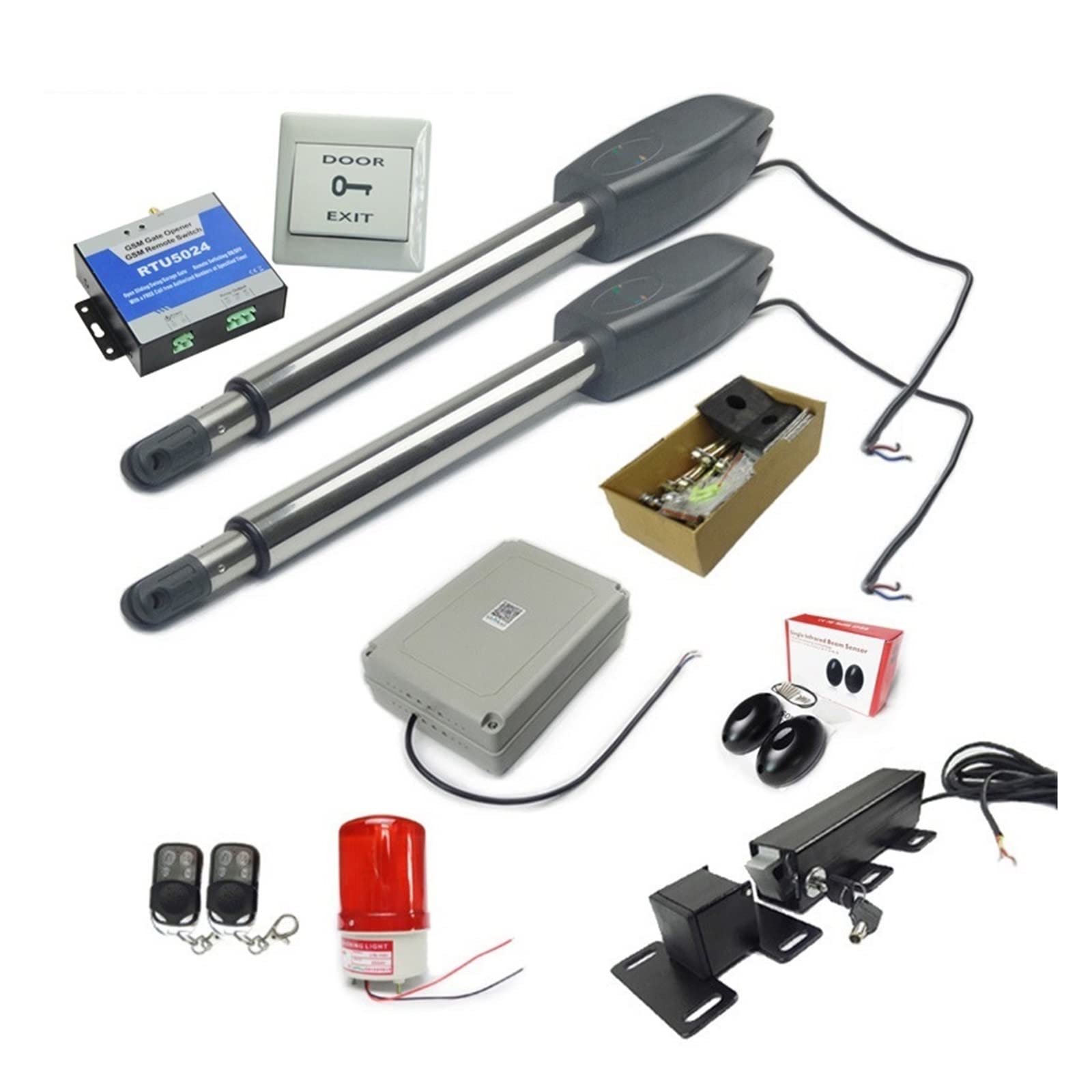 Buy Automatic Gate Opener Kit Automatic Dual Arms Electric Swing Door ...