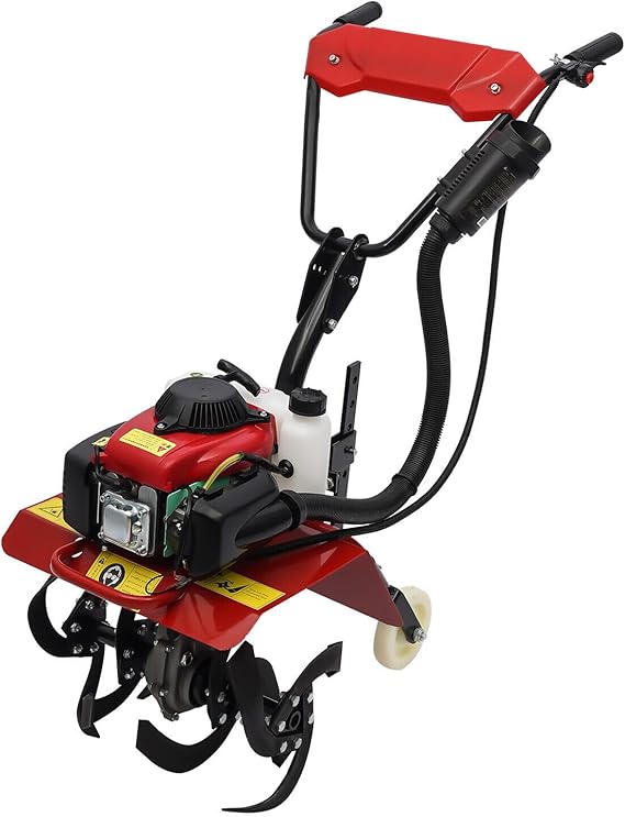 Amazon.com : BFDIEEM 4-Stroke 63CC Gas Powered Tiller Cultivator for ...