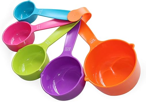 Pet Supplies : Rypet Pet Food Scoop Set of 5 - Measuring Cups and ...