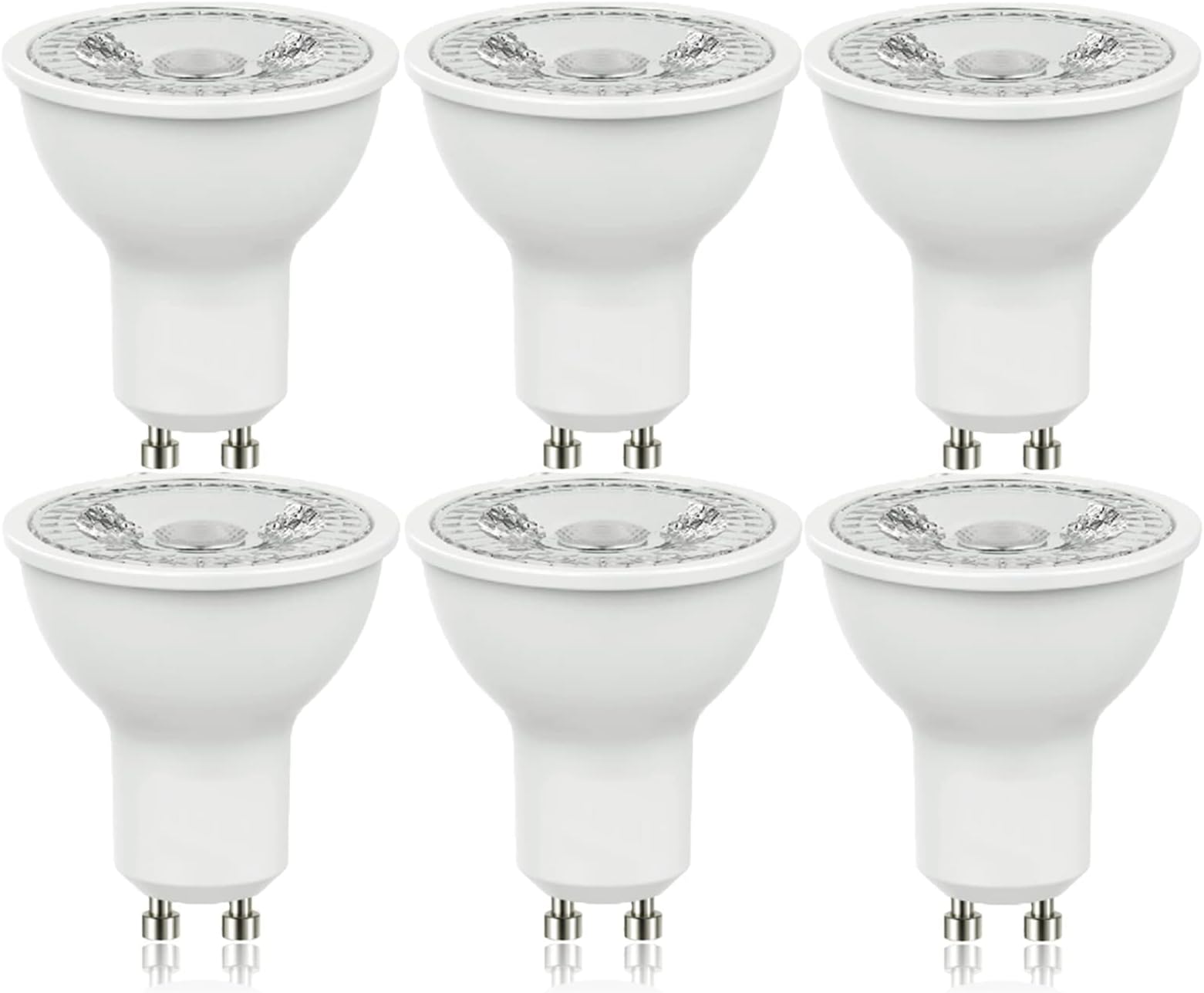 Geminilite GU10 LED Light Bulbs 5W Equivalent 50W 3000K Warm Light ...