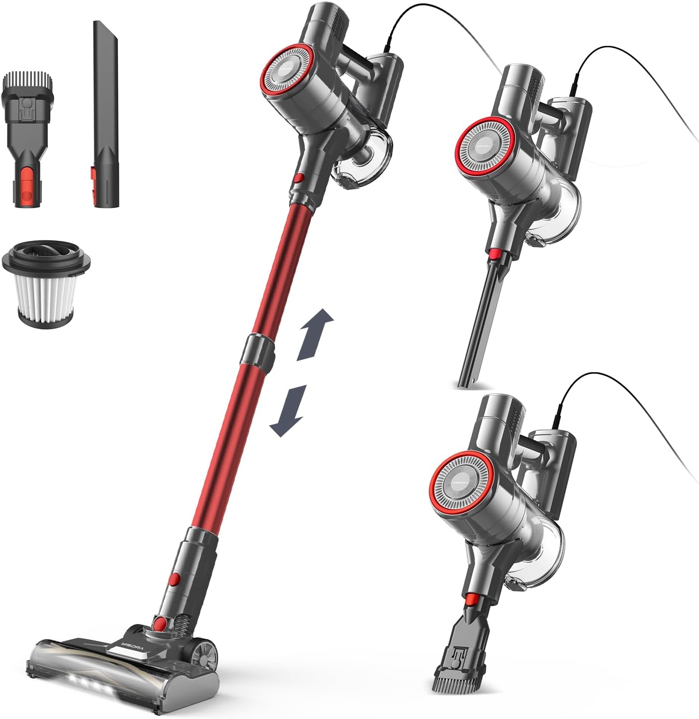 BLACK+DECKER BXVMS600E - Scopa elettrica 3 in 1 600W, aspirapolvere a ...