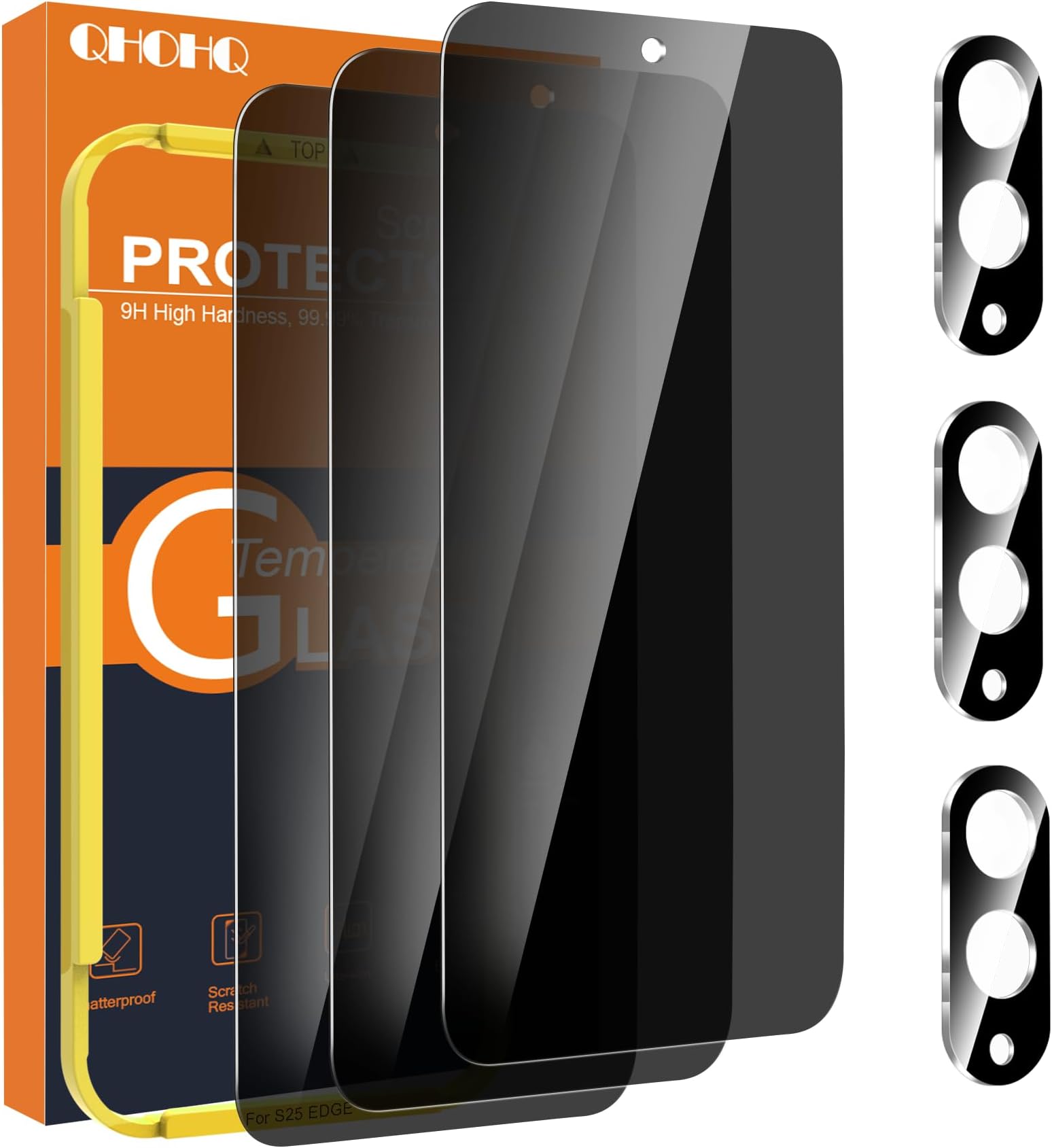 Amazon.com: WSKEN for Samsung Galaxy S25 edge Privacy Screen Protector - [24° Anti-Spy] [0.02s ...