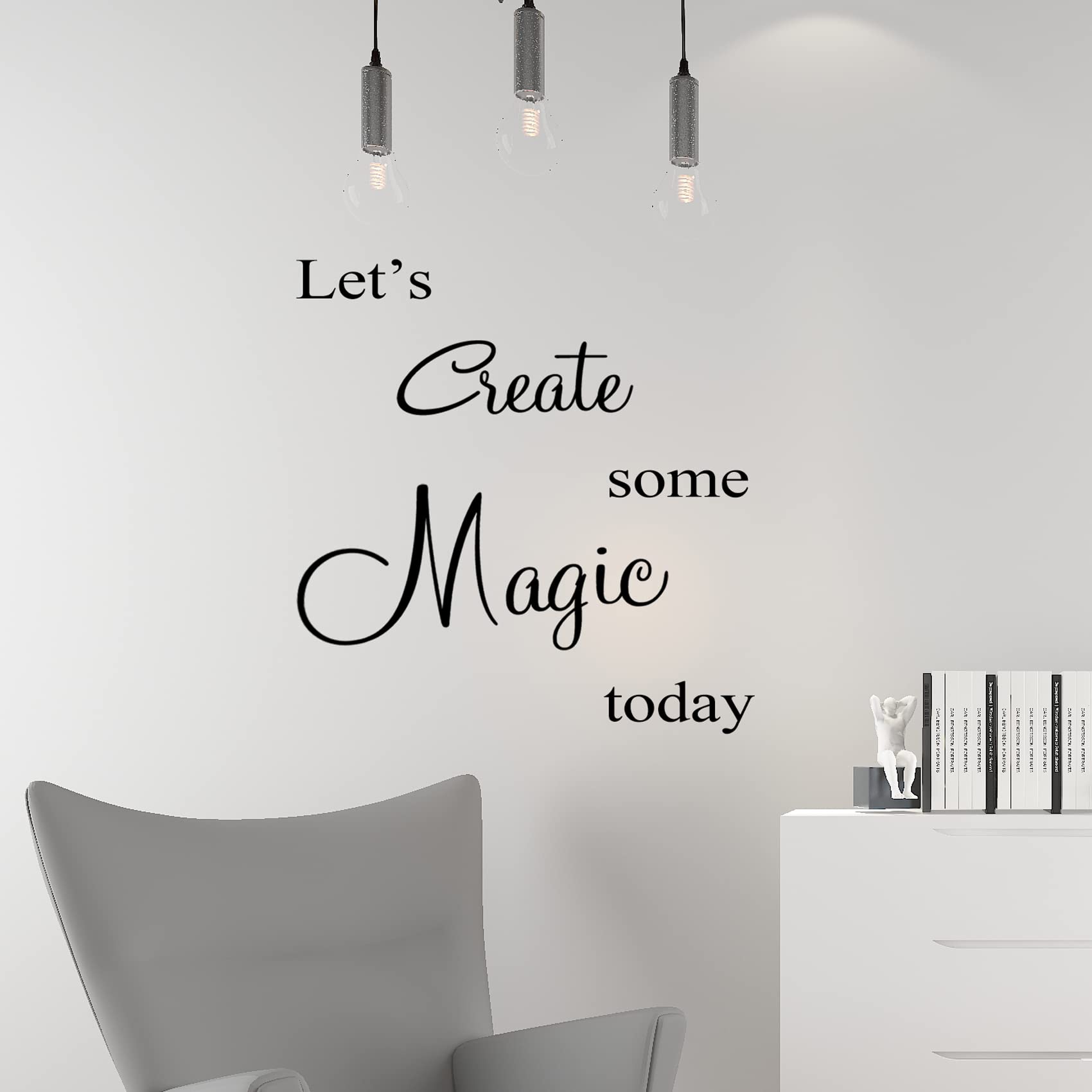 Buy Inspirational Wall Decals Let's Create Some Magic Today Wall Quotes ...
