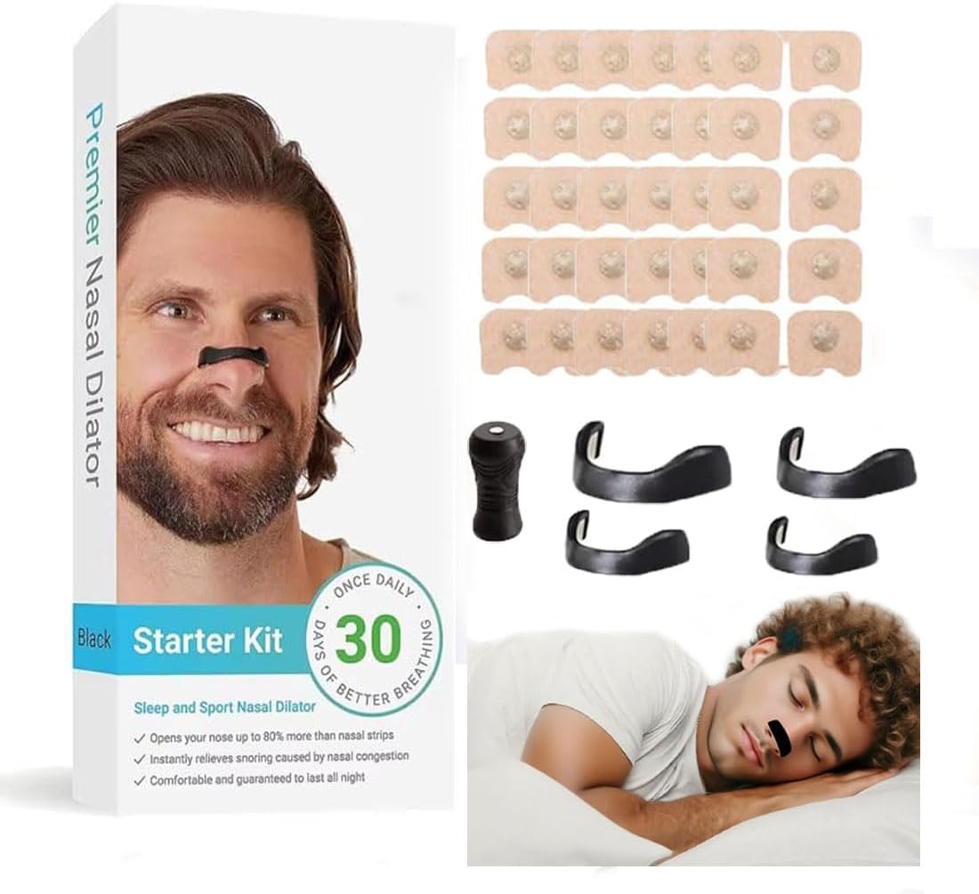 60 Count Magnetic Breathing Nasal Strip, Nose Magnets, Anti-Snoring ...
