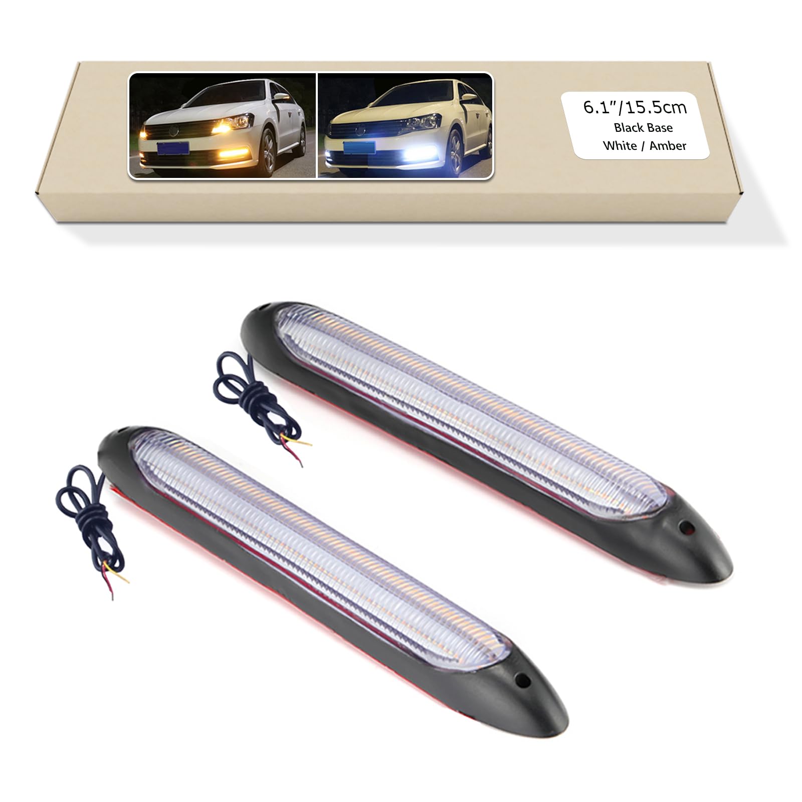 Amazon.com: GZRUICA Daytime Running Light Strip, 6.10In DRL LED Strip ...