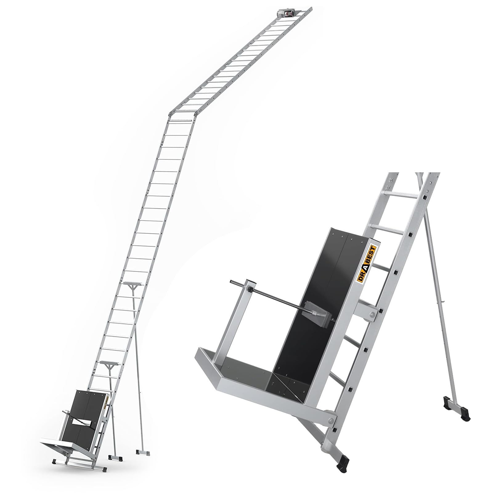 DRABEST Ladder Hoist For PV Modules Roof tile lifter ladder with ...