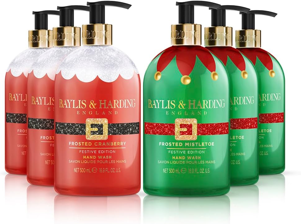 Baylis & Harding Festive Hand Washes - packed assorted in a PDQ - Vegan ...