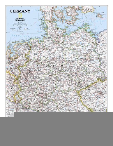 Germany Laminated Wall Map (Reference - Countries & Regions) [Map ...
