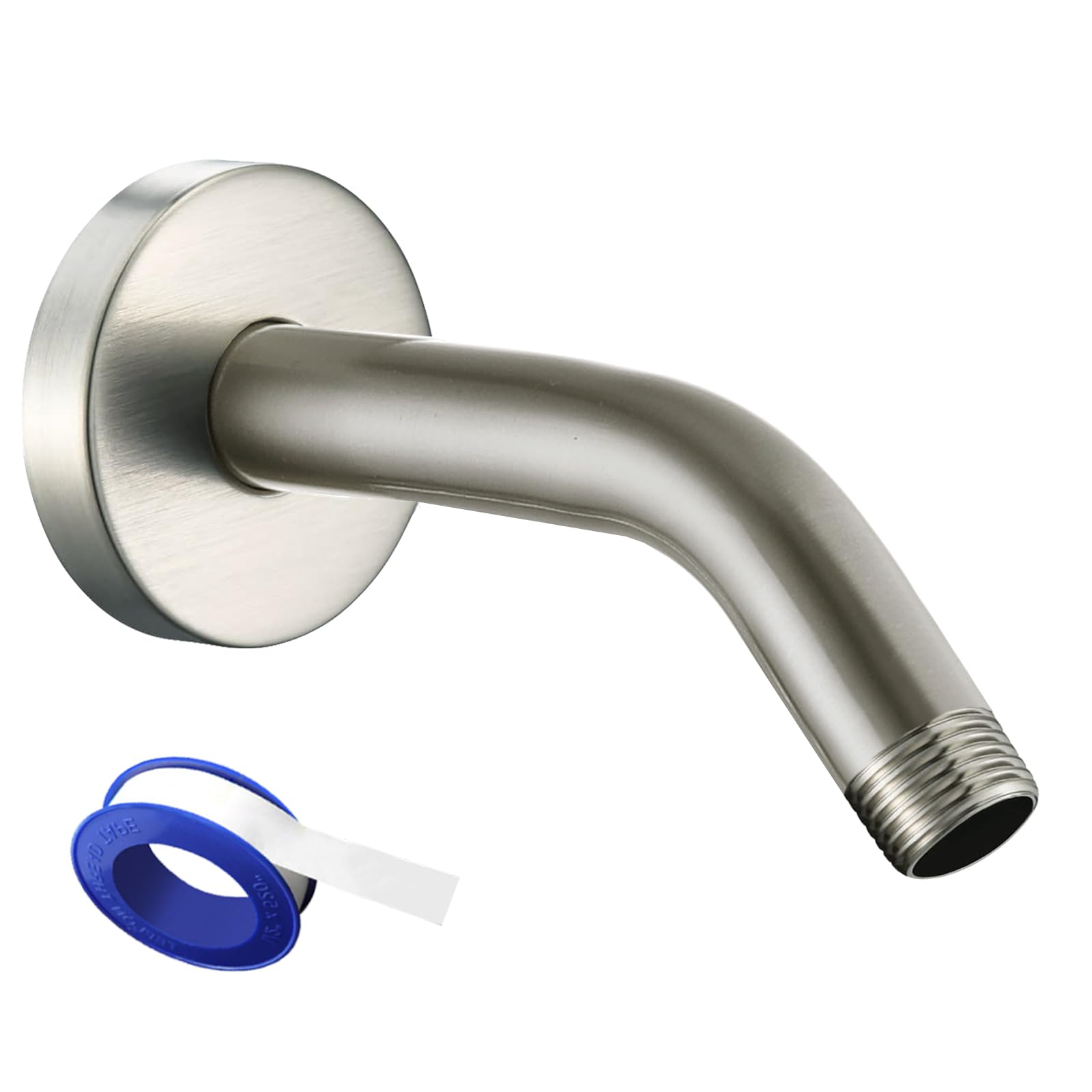 Voolan Shower Arm with Flange and Teflon Tape, Extension Shower Head ...