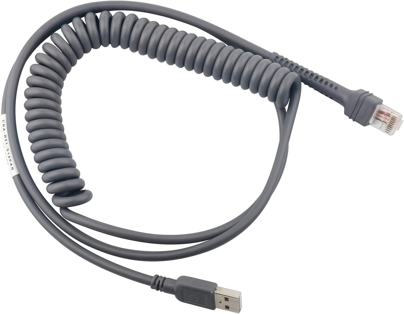 Amazon.com : Barcode Scanner USB Cord RJ45 Coiled Cable for LS9203i ...