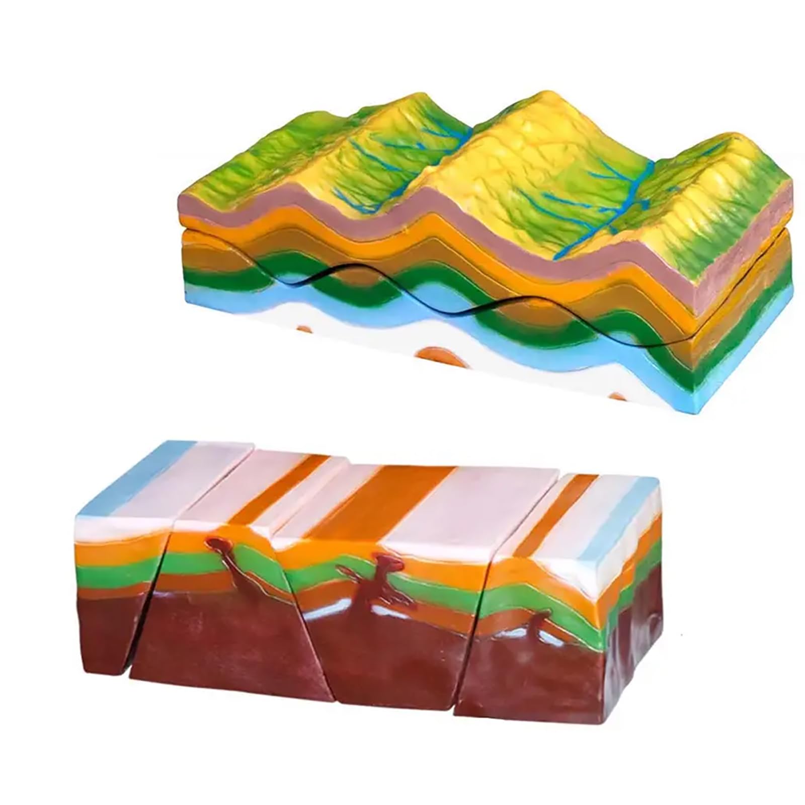 Buy Fold Structure Evolution Model, 3D Plate Tectonics Model, Fold ...