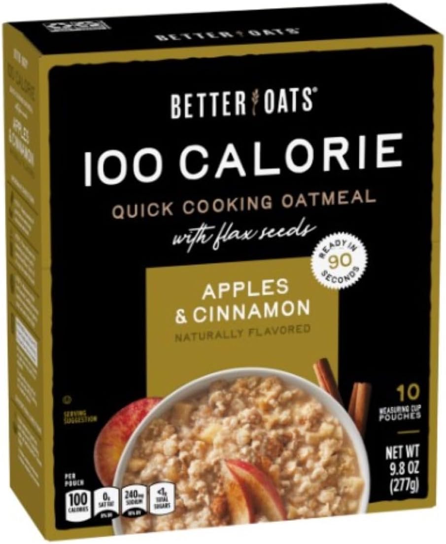 Amazon.com: Better Oats Original Steel Cut Oatmeal Packets, Instant ...