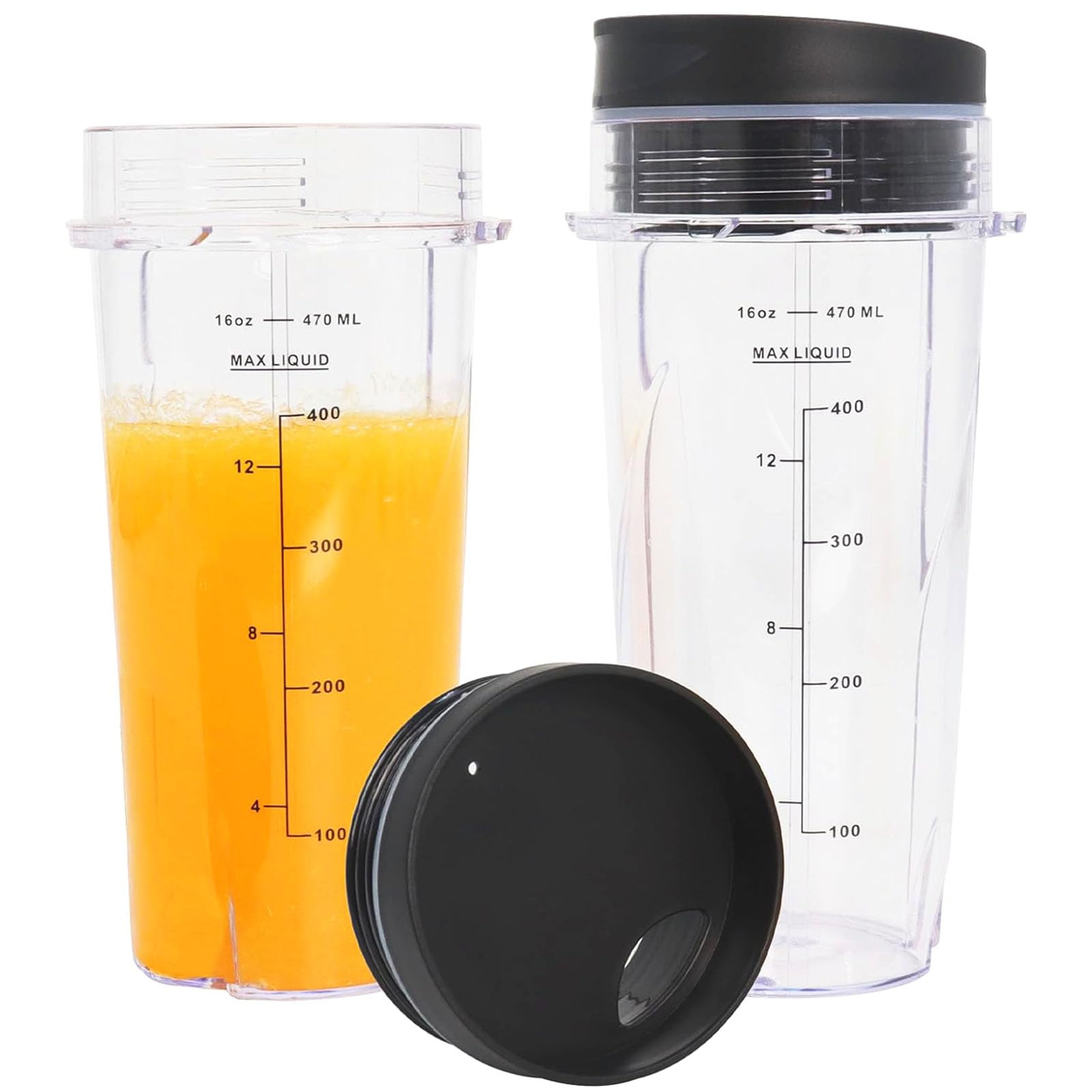 Amazon.com: Upgrade 2 Pack 16oz QB3001SS Replacement Cups Compatible ...