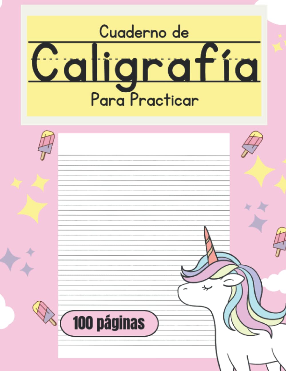 Buy Cuaderno de caligrafía en Blanco: 100 páginas para escribir y ...