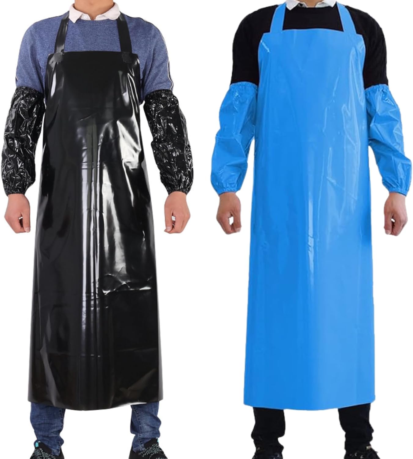 Amazon.com: ELEBOX Heavy Duty Vinyl Waterproof Oil Proof Apron with ...