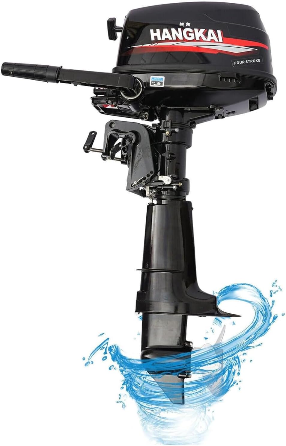 Amazon.com: HANGKAI 4 Stroke 6.5HP Outboard Motor, 123CC Short Shaft Heavy Duty Fishing Boat ...
