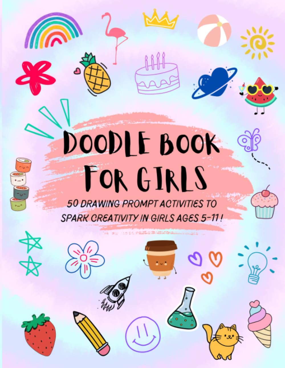 Amazon.com: Doodle Book for Girls: 50 Drawing Prompt Activities to ...