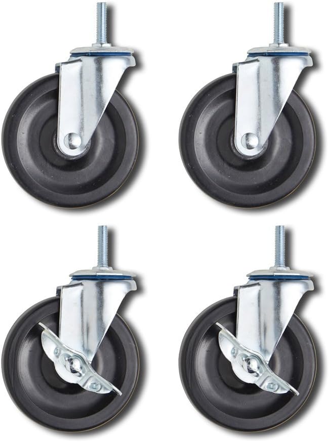 Shopfitting Warehouse Heavy-Duty Castor Wheels for Chrome Shelving ...