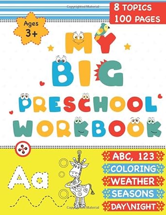 My Big Preschool Workbook: Lern to Write Workbook for Toddlers : Shy ...