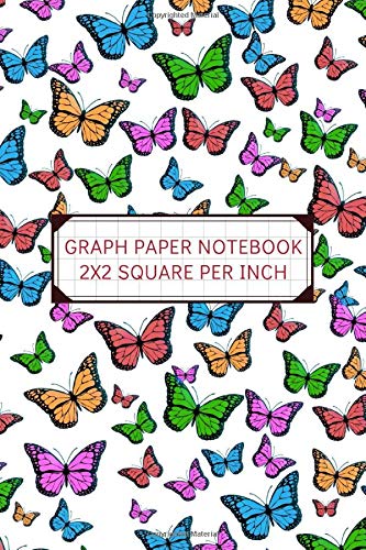 Graph Paper Notebook 2x2 Square Per Inch: 1/2 Inch Composition Journal ...