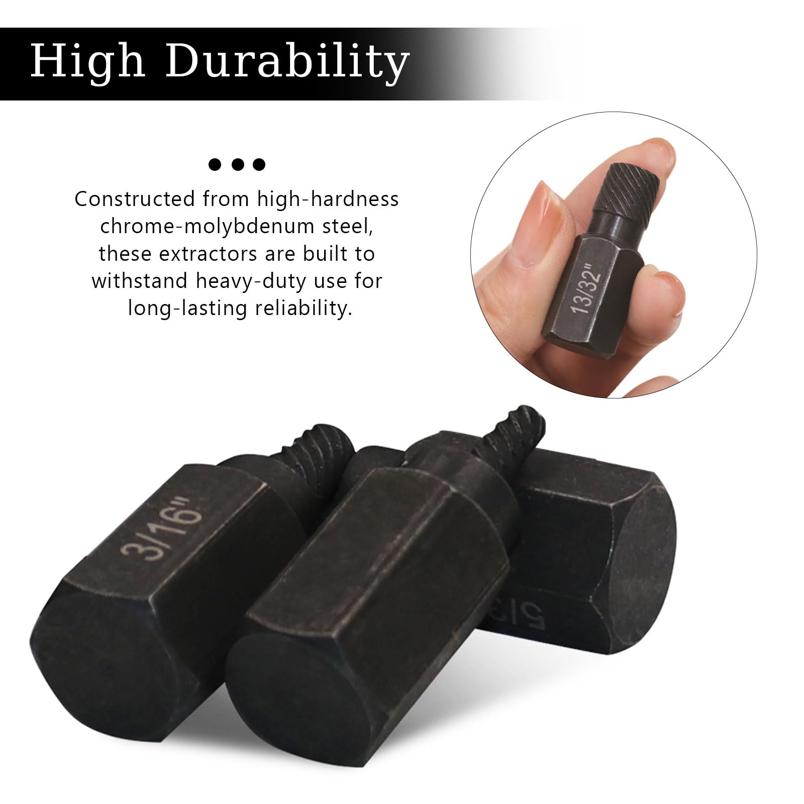 GIONAR 10PCS Bolt Extractor Kit, Broken Screw Extractor Tool, Broken ...