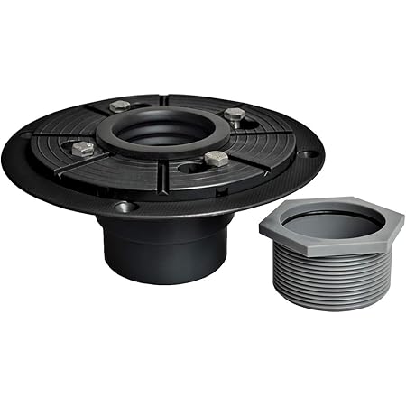 Orhemus 2 inch Shower Drain Base Flange Kit with Rubber Coupler Gasket ...