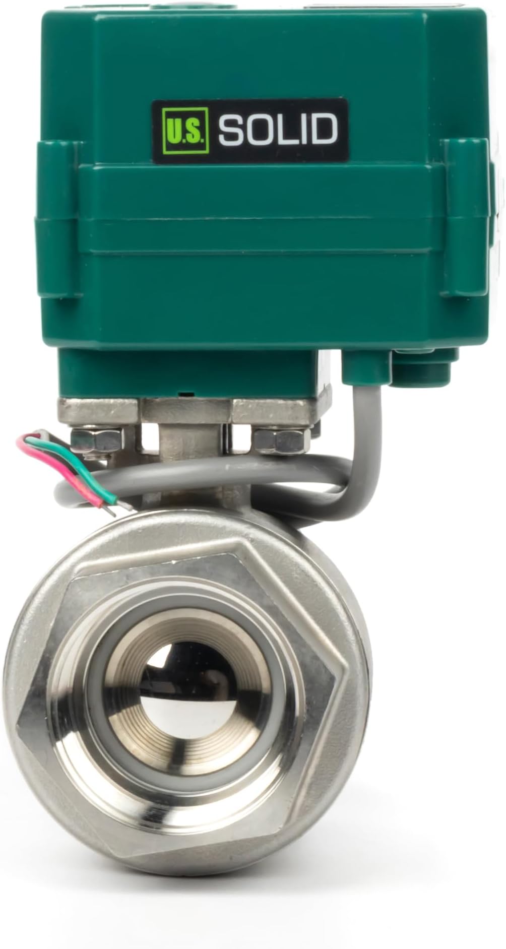 Amazon.com: U.S. Solid 1-1/2 Motorized Ball Valve - Stainless Steel Electric Ball Valve with ...