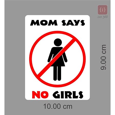 ISEE 360® Sorry Girls My Mom is Very Strict Logo Stickers for Bikes and ...