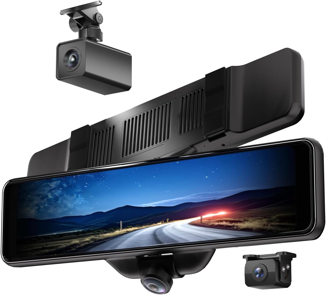 Amazon.com: 【2024 Newest】 AKEEYO NV-360 11" FHD Mirror Dash Cam Backup ...