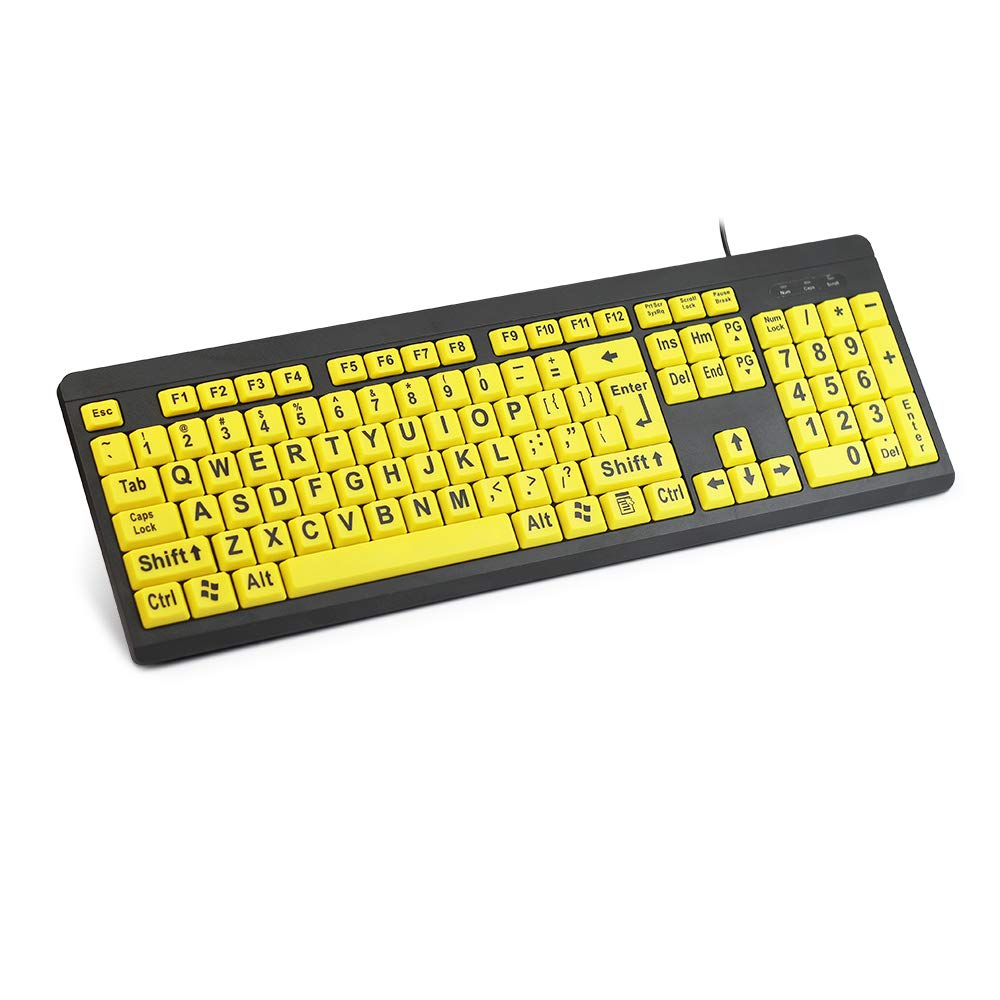 Buy Big Letter Keyboard, USB Wired Vision Keyboard with Large Print ...