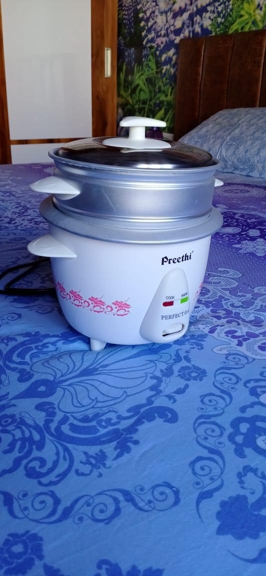 Buy Preethi Perfect RC 308 Rice Cooker, (White, 0.6 Liter) Online at ...