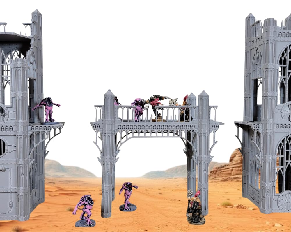 Amazon.com: Gothic Sector Terrain Set: 28mm Scale Buildings & Scatter ...