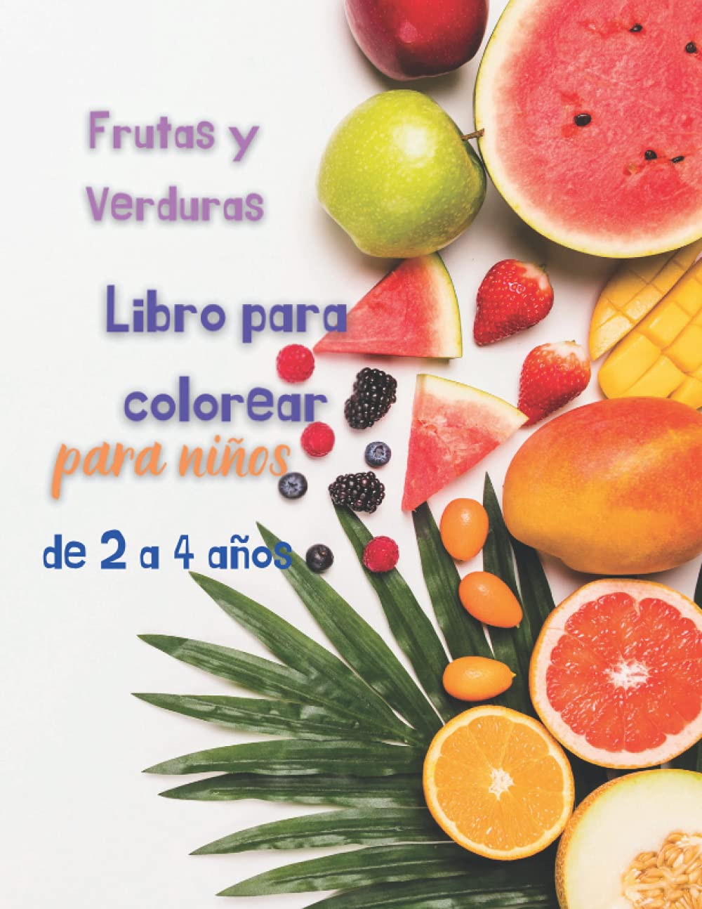 Libro Para Colorear De Frutas Y Verduras