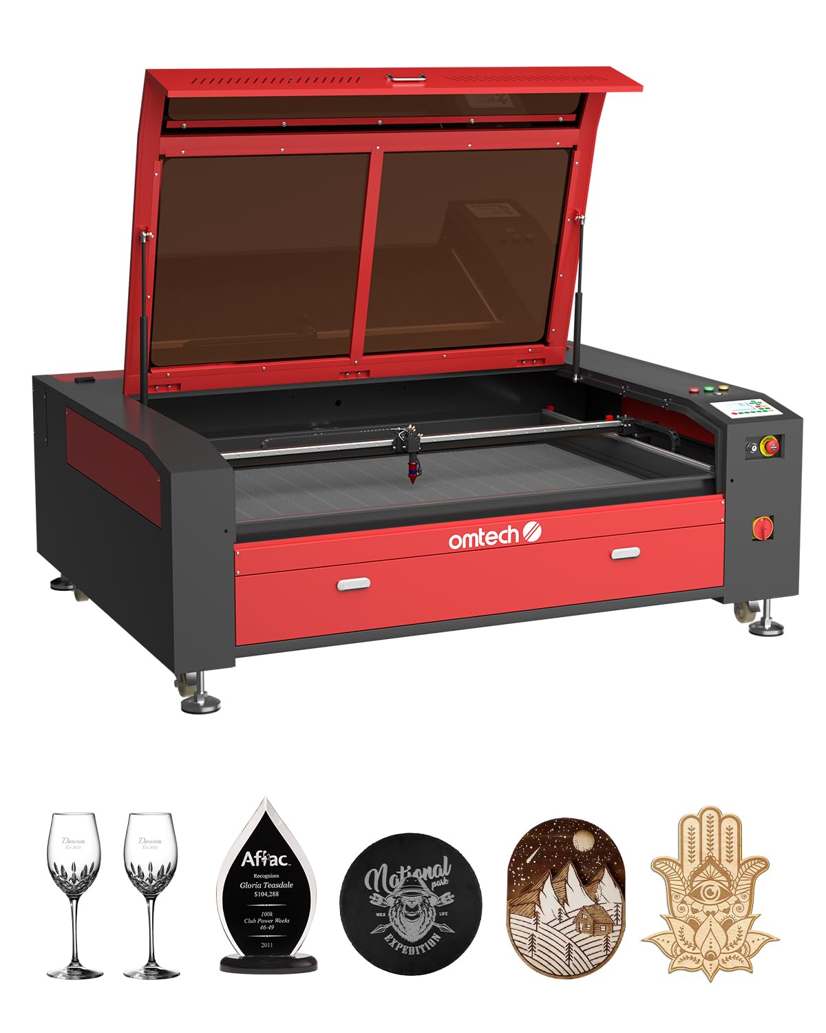 OMTech 130W CO2 Laser Engraver, 900x1300 mm Laser Cutter Machine w ...